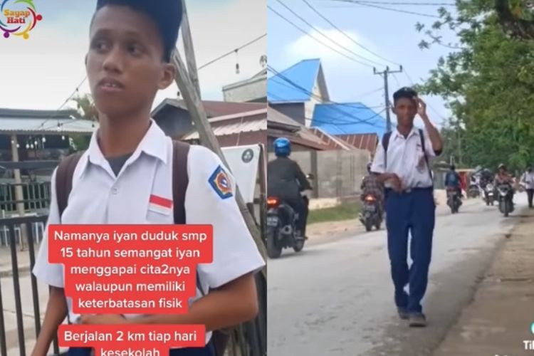 Kisah Iyan, Pemuda Disabilitas yang Jadi Tulang Punggung Keluarga, Tetap Semangat Sekolah
