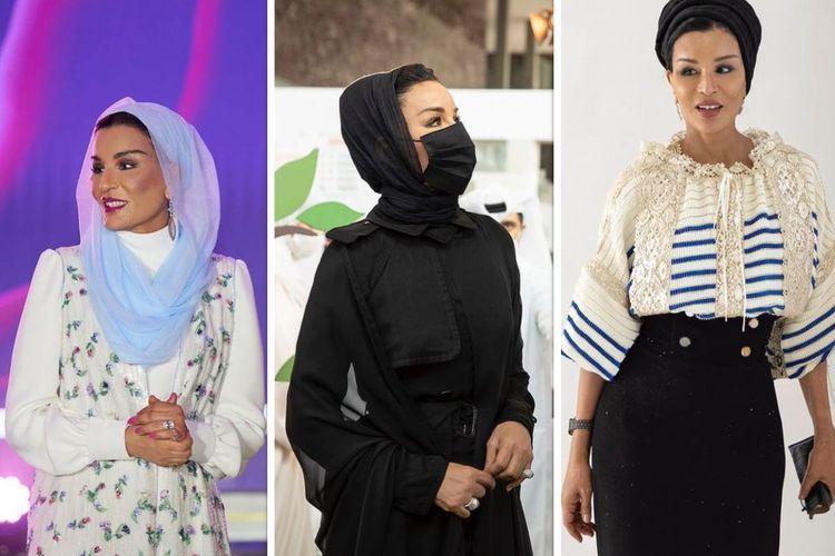 Kece Berat! Ini Penampilan Sheikha Moza Ibu Negara Qatar Kaya dan ...