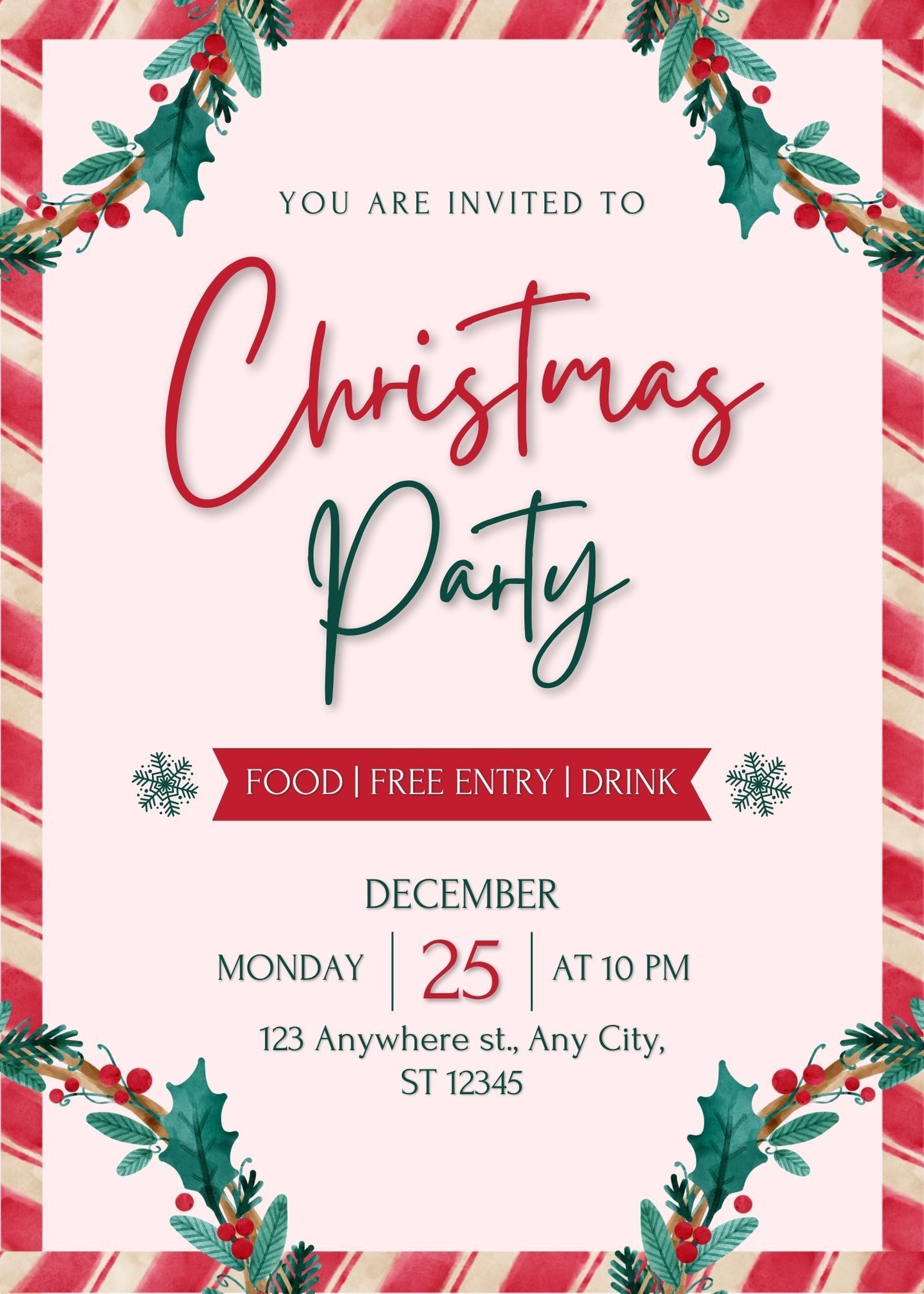 12 Contoh Desain Template Undangan Digital Natal 2023, Kreatif!