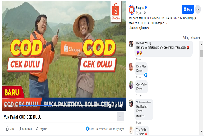 Shopee Hadirkan Inovasi Baru Pembayaran COD Cek Dulu, Kalau Gak Sesuai Bisa Dikembalikan