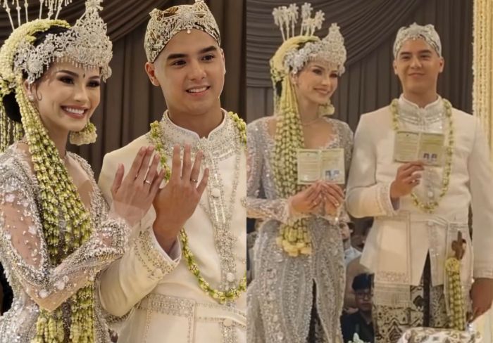 Wajah Alyssa Daguise di Akad Nikah Bikin Pangling, Berbalut Gaun ...