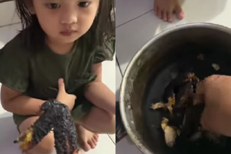 Pamer Masakan ke Anak, Penampakan Ayam Racikan Pria Ini Bikin Elus Dada ...